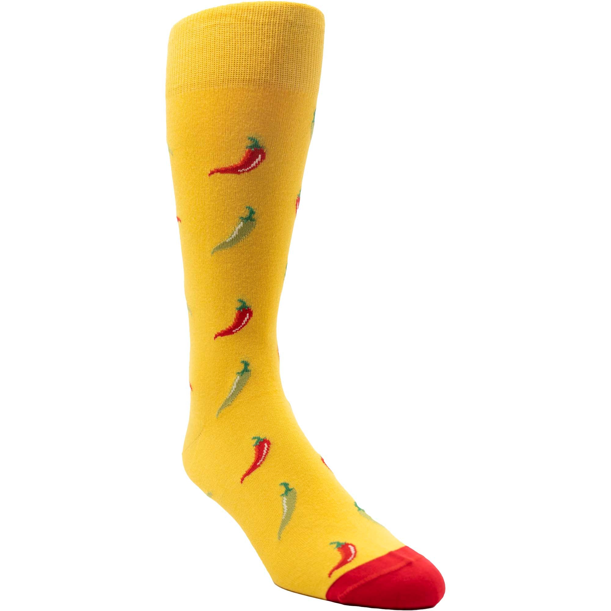 Chili Pepper Sock | Spicy Design | Peruvian Pima Cotton | ELL & Atty