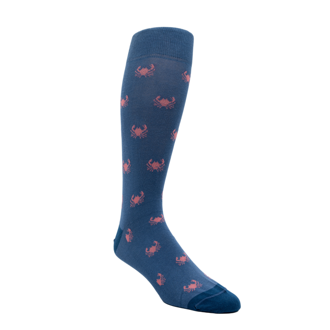 Men's Crab Socks | Coastal-Inspired Design | Premium Peruvian Pima ...